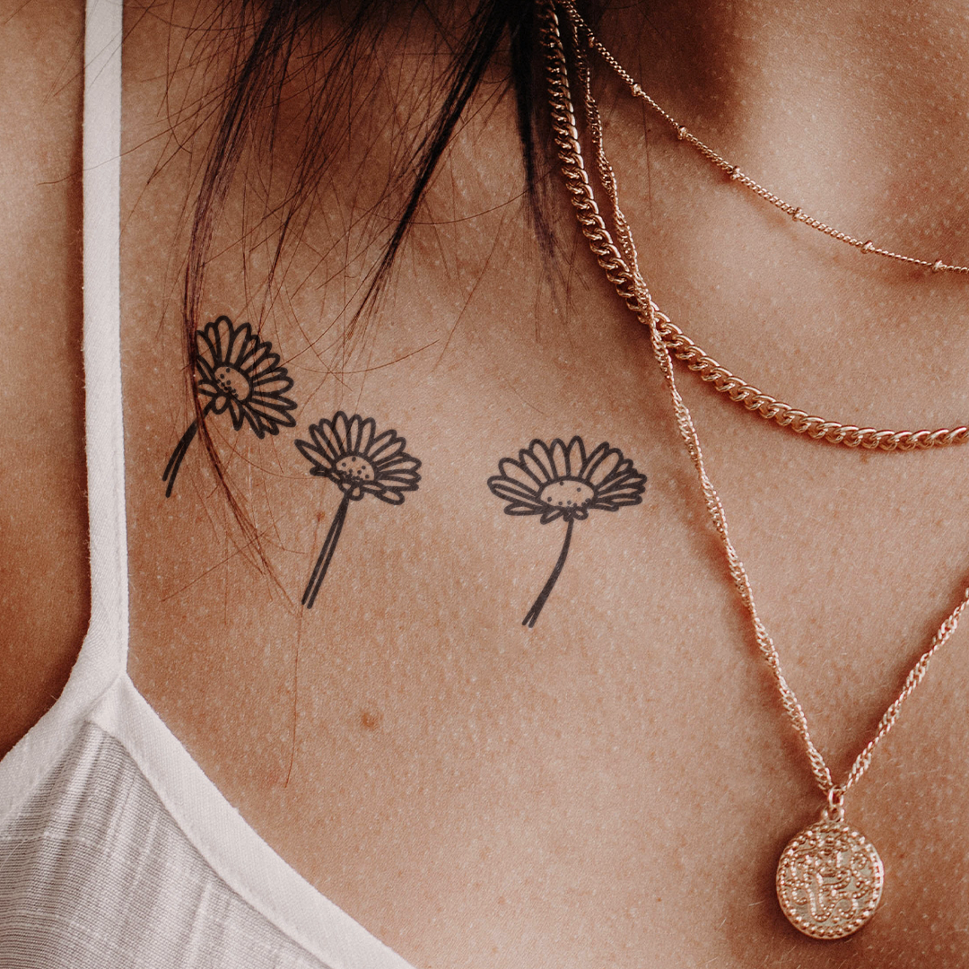 Ganseblumchen Tattoo Filigran
