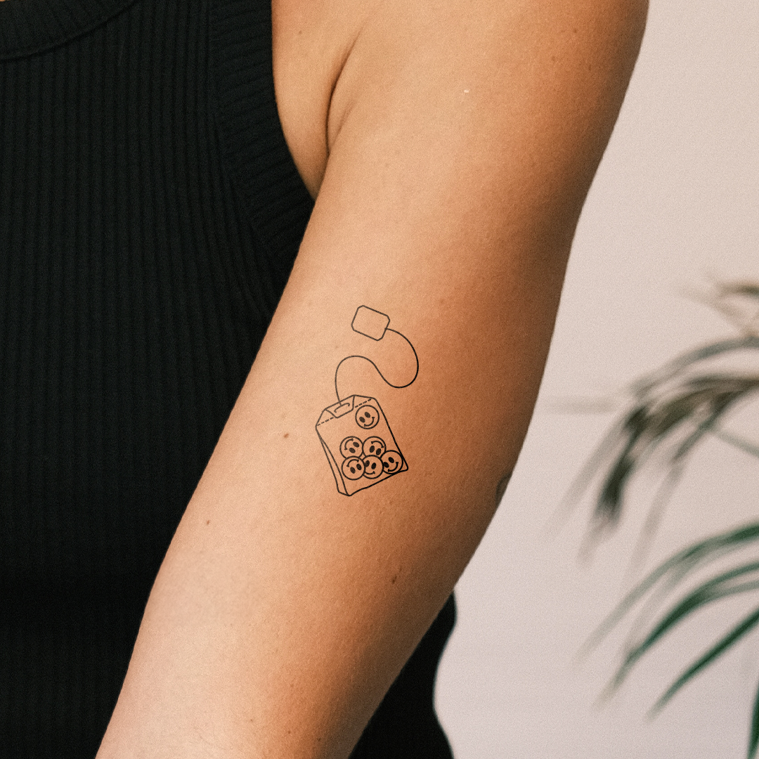 Tea bags with smileys - New Technology | Temporary Tattoo | inkster ...